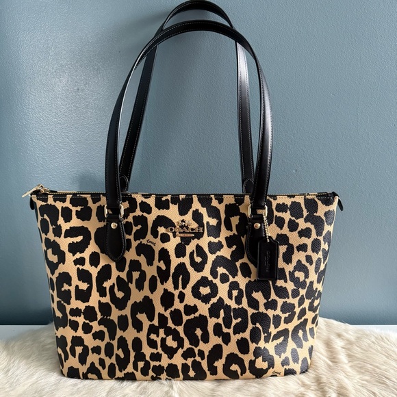 Coach | Bags | Coach Leopard Print Gallery Tote Bag | Poshmark